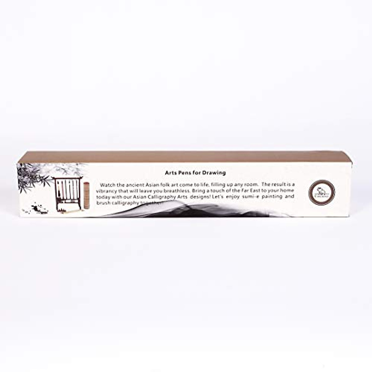 Shanlian Hubi Writing Brush Chinese Calligraphy Brush Set Kanji Japanese Sumi Painting Drawing Brushes 10 Piece/Set+Roll-up Bamboo Brush Holder