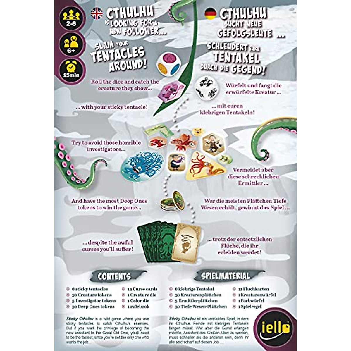 IELLO Sticky Cthulhu Board Game