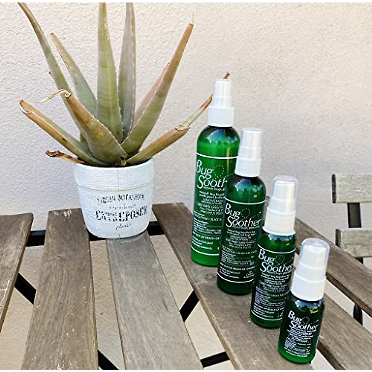 Bug Soother Spray Small Family Pack - Natural Insect, Gnat and Mosquito Repellent & Deterrent with Essential Oils - 100% DEET-Free Safe Bug Spray for Adults, Kids, Pets, & Environment - Made in USA