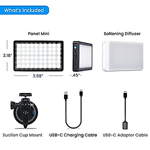 Lume Cube Video Conference Lighting Kit | Live Streaming, Video Conferencing, Remote Working | Lighting Accessory for Laptop, Adjustable Brightness and Color Temperature, Computer Mount Included