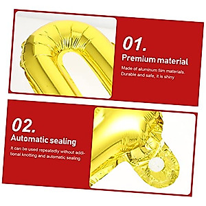 NOLITOY Christmas Decorations 1 Set balloon letter banner gold garland number ballons nativity decor streamers gold silver glitter transparent Party Supplies Party Decoration girl Gift