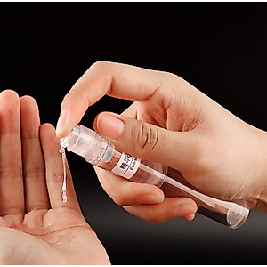 erioctry 12Pcs 10ML Empty Refillable Cosmetic Containers Cream Lotion Bottles Portable Clear Plastic Airless Vacuum Pump Bottle Sample Packing Toiletries Liquid Storage Vial Jars