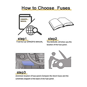 Riseuvo 50pcs 3A Standard Car Fuses - 3 AMP Automotive Fuses(ATO/APR/ATS), 32V (12/24V) Blade Fuse for RV/Truck/SUV