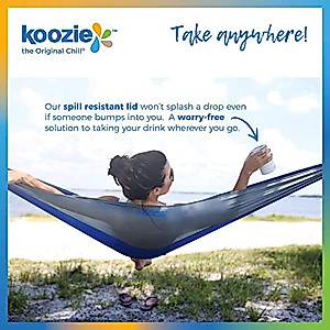 KOOZIE Stainless Steel Triple 3-in-1 Can Cooler, Bottle or Tumbler with Lid for 12 oz Standard Cans | Double Wall Vacuum Insulated for Hot and Cold Drinks (Mint)