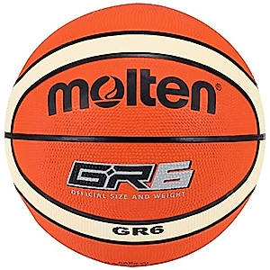 Molten Unisex Adult Basketball Ball BGR5-OI Basketball Balls - Orange/Ivory, 5