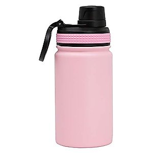 MIRA 12 oz Stainless Steel Kids Water Bottle - Metal Thermos Flask Keeps Cold for 24 Hours, Hot for 12 Hours - Double Wall Vacuum Insulated - Leak Proof BPA-Free Lid - Rose Pink