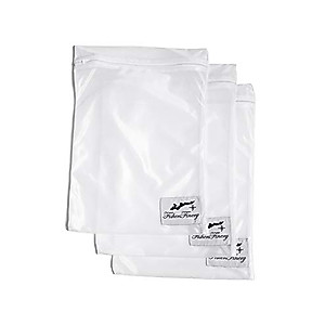 Fishers Finery Laundry Wash Bags with Zipper Closure - Durable Mesh Washing Bags for Delicates, Underwear, Storage, Bras (3 Pack)