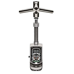 Long Tap Model AB 10 110-127 Volt Combination Hand Dryer and Hands Free Faucet in Brushed Stainless Steel