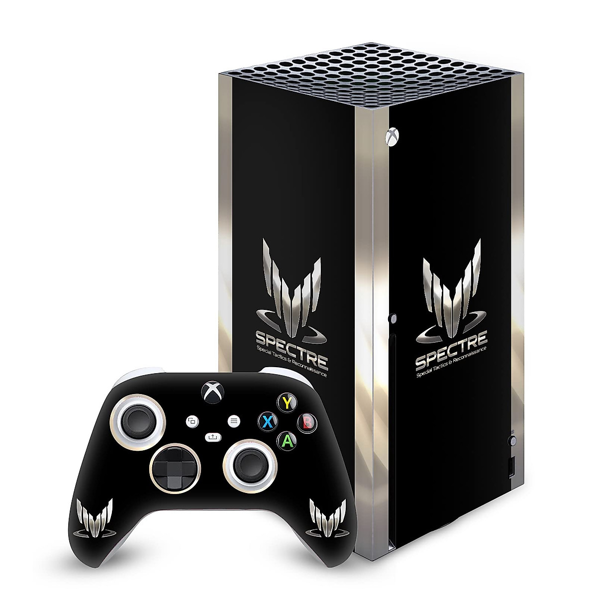 Head Case Designs Officially Licensed EA Bioware Mass Effect Spectre 3 Badges And Logos Vinyl Sticker Gaming Skin Decal Cover Compatible With Xbox Series X Console and Controller Bundle