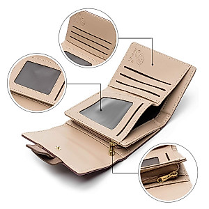 JOSEKO Small Wallet for Women, Girls Wallet Women Wallet Womens Wallet Wallet for Girls Elegant Wallet Purse Credit Card Holders Money Organizer Clutch