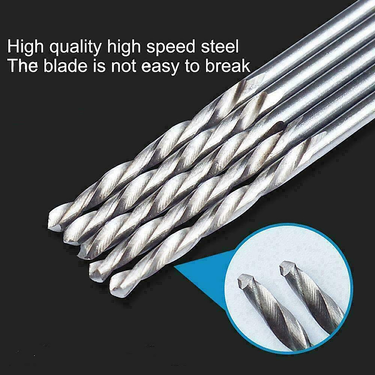 20 Pcs 1.6 mm HSS Micro Twist Drill Bit, Mini High Speed Steel Drill for Wood, Plastic, Soft Metal