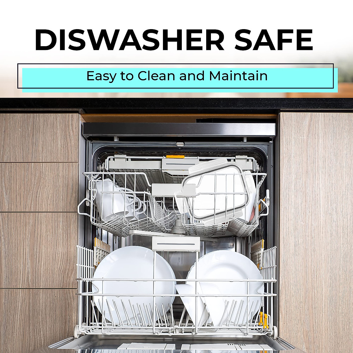 Razab 1860ML (8 Cups/ 63 Oz) Glass Food Storage Container - LID Only