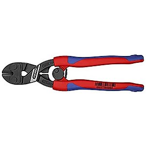 KNIPEX - 7112200 Tools 71 12 200, Comfort Grip High Leverage Cobolt Cutters with Opening Lock and Spring