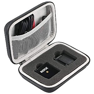 khanka Hard Travel Case Replacement for Rode Wireless GO II Single/GO Dual Channel Compact Digital Wireless Microphone System (Rode GO)/ME Clip-on Wireless Microphone System