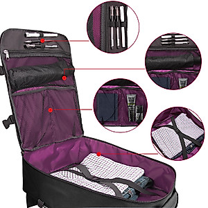 Rangeland New Business Trip Backpack 21L Flight Approved Carry on Daypack 15-inch Laptop Notebook, School Commute Gym Sport, All Black