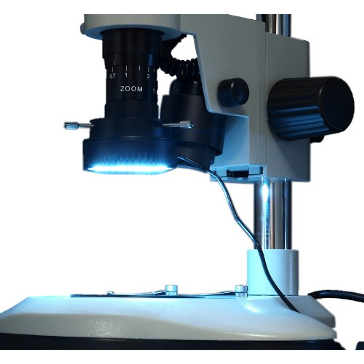 OMAX 96 LED Focused Bright Shadow Less Ring Light with Light Control Box for Stereo Microscopes