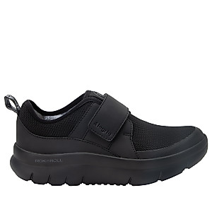 Alegria Rok N Roll Women Double Athletic Walking Shoe Trouble Black Mesh 11.5-12 M US