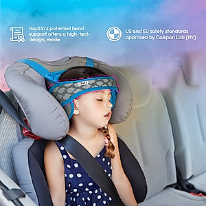 Car Seat Pillow Color Variation- Travel Head Support Additional Accessory (Light Blue)