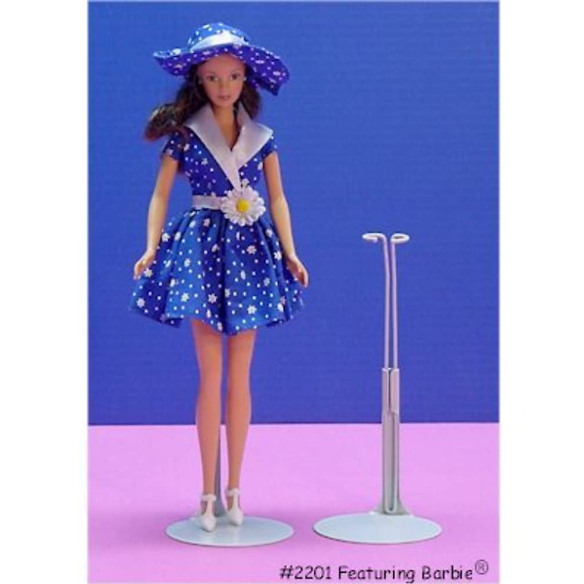 Doll Stand 2201 - White Doll Stand for 11" to 12" Small-Waisted Fashion Dolls, 6-Pack