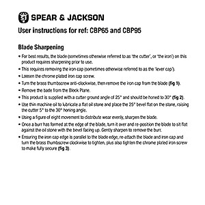 Spear & Jackson CBP65 6 1/2 Inch Block Plane