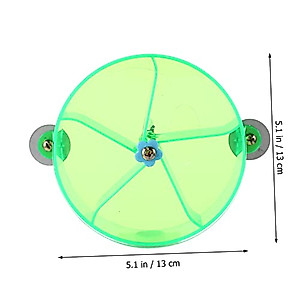 Mipcase System Accesssories Wheel Feeder Cages Creative Parakeet Rotate for Puzzle Conure Parrots Feeding Training Toy Rotating Feed Shredder Case Bird Storage Foraging Parrot Cockatiel