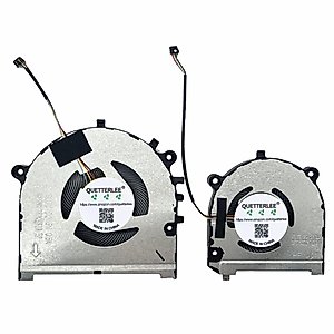 QUETTERLEE Replacement New Laptop CPU+GPU Cooling Fan for Lenovo ThinkBook 13S-IWL 13S-IML K3-IWL S540-13IWL 6Pro-13IWL Series DFS5K123043630 FLDU DFS150305140T FL03 DC5V 0.5A Fan