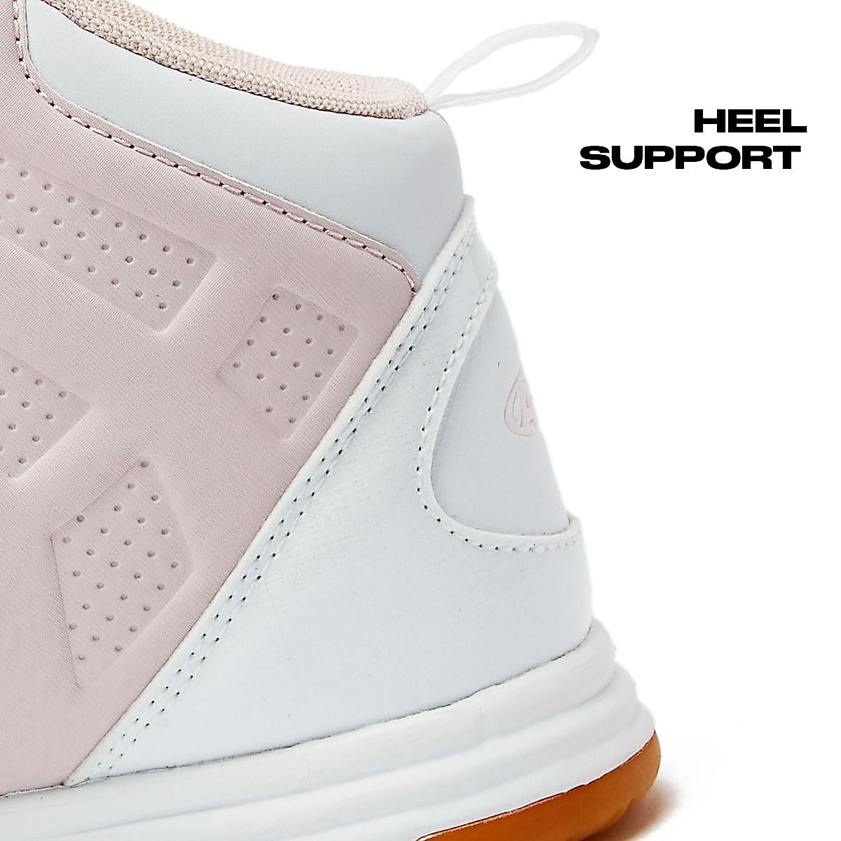 AND1 Showout Girls & Boys Basketball Shoes Kids, Boys High Top Sneakers- Light Pink, 4 Big Kid
