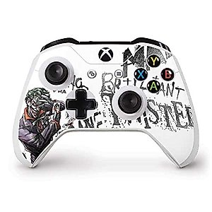 Skinit Decal Gaming Skin compatible with Xbox One S Controller - Officially Licensed Warner Bros Brilliantly Twisted - The Joker Design
