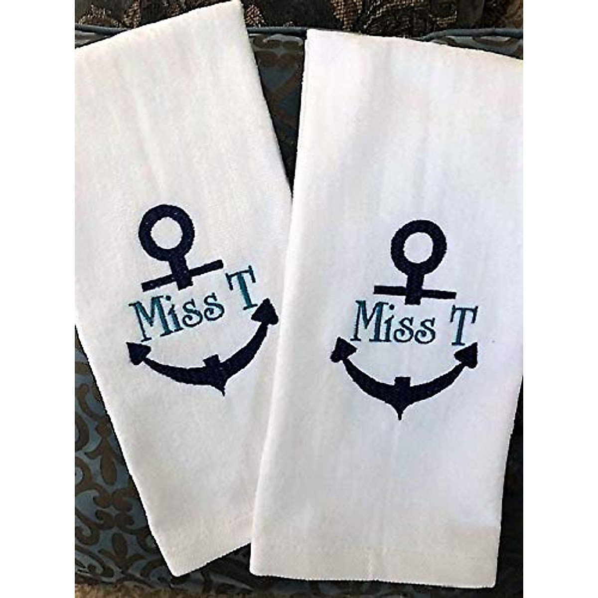 Personalized Nautical Hand Towel Set (2)