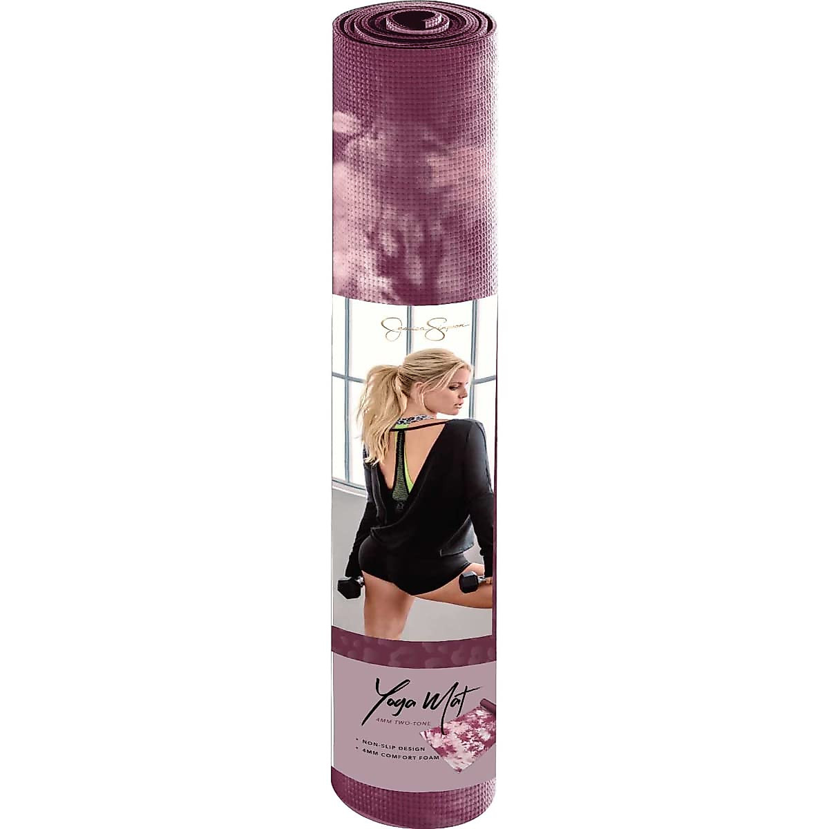 Jessica Simpson 4mm Two-tone Reversible Yoga Mat