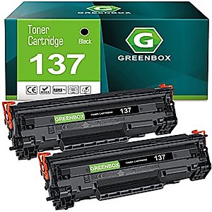 GREENBOX Compatible Toner Cartridge Replacement for Canon 137 CRG137 9435B001AA MF236n D570 LBP151dw MF247dw MF249dw MF232w MF244dw Printer (2 Black)