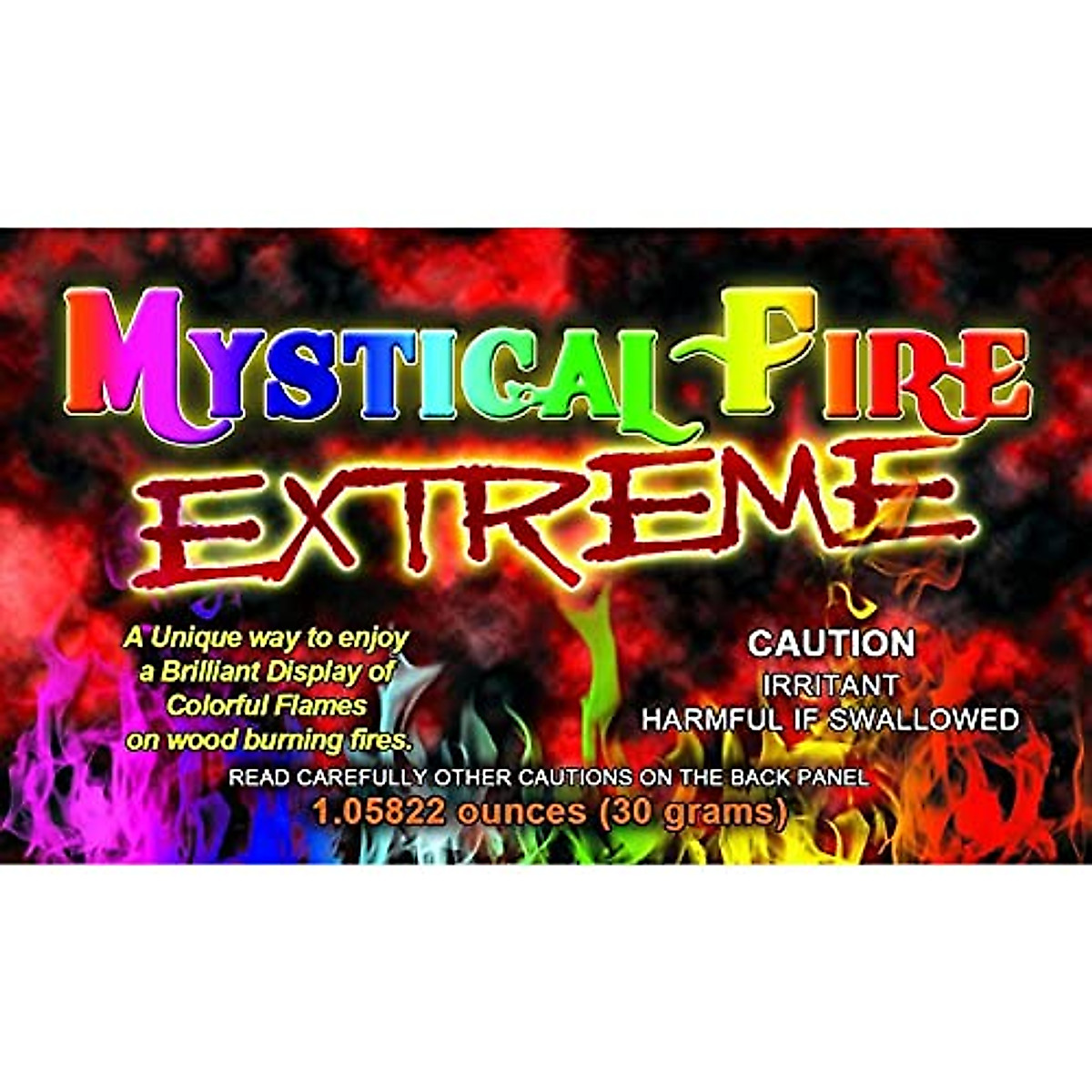 Mystical Fire Extreme Color Changing Flames for Wood Burning Fire Pits, Campfires (24 Packets)