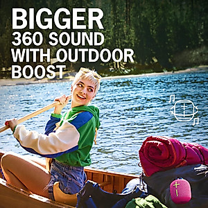 Ultimate Ears WONDERBOOM 3, Small Portable Wireless Bluetooth Speaker, Big Bass 360-Degree Sound for Outdoors, Waterproof, Dustproof IP67, Floatable, 131 ft Range - Hyper Pink (Renewed)