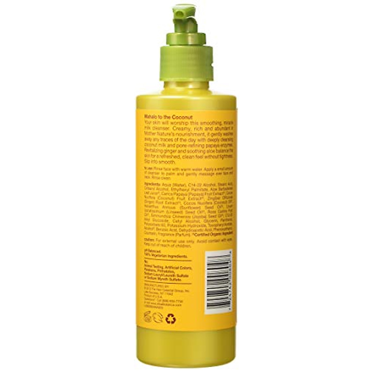 Alba Botanica Hawaiian Facial Wash, Deep Cleansing Coconut Milk, 8 Oz