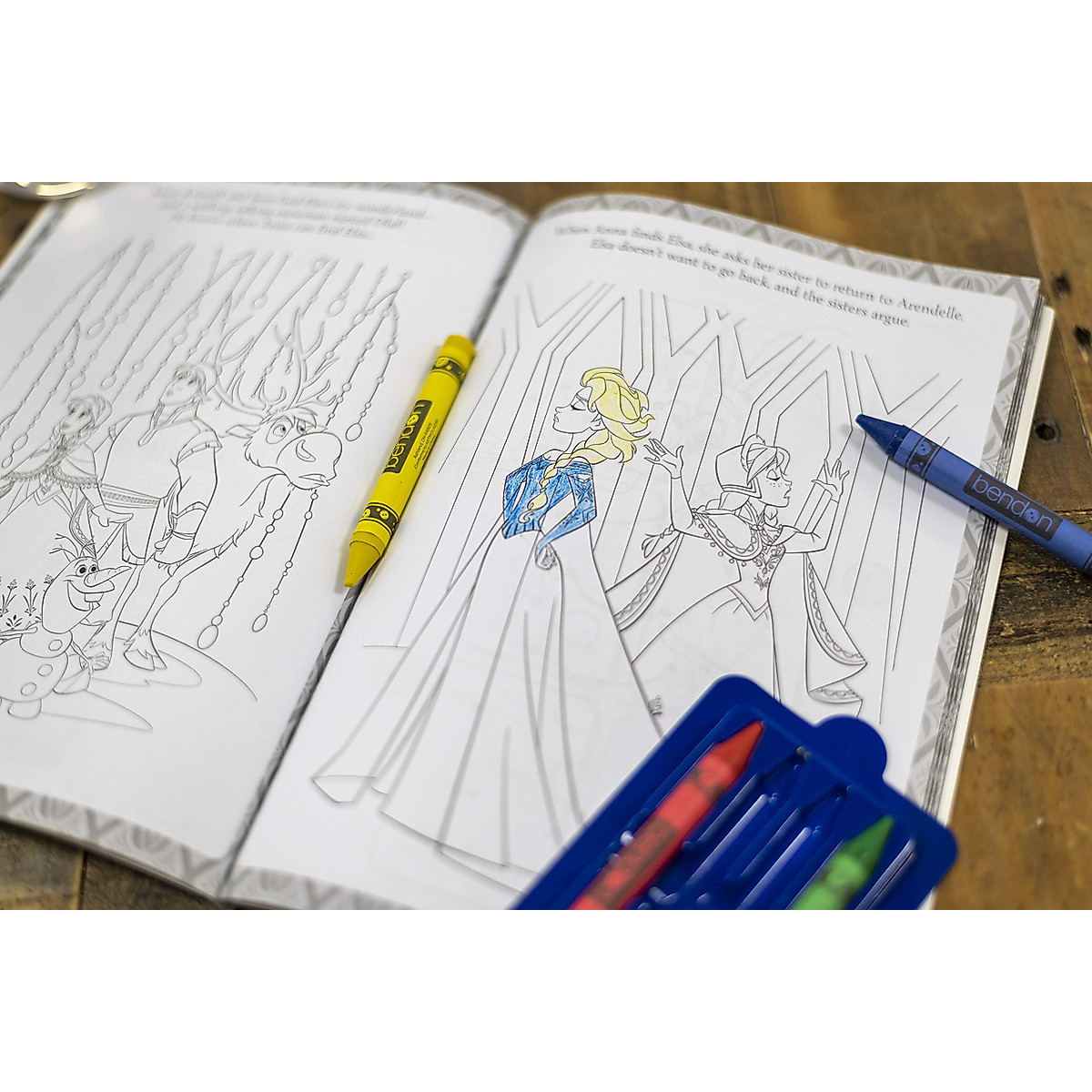 Disney Frozen 2 Anna 128-Page Color and Paint Activity Book with 8 Paints, 4 Crayons and Stickers 45818 Bendon