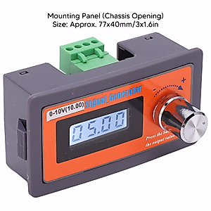 Hilitand High Accuracy Adjustable Voltage Generator with Encoder Adjustment, LCD Display, and ABS Shell for DC 0-10V Output Adjustment