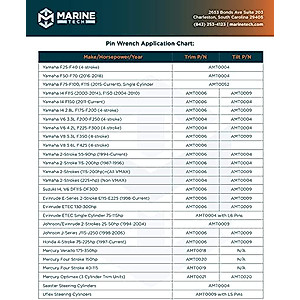 M Marine Tech Tools Outboard Trim/Tilt Pin Wrench Set, Yamaha, Suzuki, Johnson, Evinrude - 38mm (AMT0004) 32mm (AMT0006), 35mm (AMT0009)