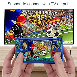 JJFUN Retro Handheld Game Console for Kids, Built-in 182 Classic Games Arcade Entertainment Gaming System, 2.5" LCD Portable FC TV-Out Video Game Player for Children-Green