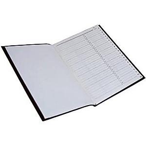 Planners Address & Contacts Book - Faux Brown Leather - 5 x 7 Inches