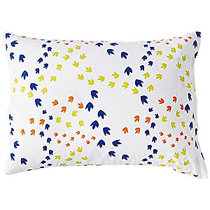 dream FACTORY - 2D742300MU Dinosaur Comforter Set, Toddler, Blue/Green/Multicolor/Orange/Red/White