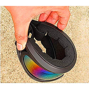 DPLUS Motorcycle Goggles - Glasses Set of 5 - Dirt Bike ATV Goggles Anti-UV 400 Adjustable Riding Offroad Protective Combat Tactical Military Goggles for Men Women Kids Youth Adult X400