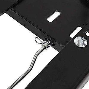 ECOTRIC Complete Gooseneck Trailer Hitch Kit Compatible with 2003-2012 Dodge RAM 1500 2500 3500 30000 LBS Black