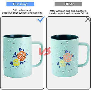 HTVRONT Vinyl for Cricut - 65 Pack Permanent Adhesive Vinyl Sheets Set - 55 Vinyl Sheets 12" x 12" & 10 Transfer Tape Sheets, 35 Color for Party Decoration, Sticker, Craft Cutter, Car Decal