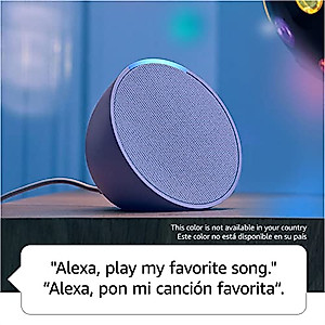 Echo Pop | Full sound compact smart speaker with Alexa | | International Version with EU Power Adaptor | Charcoal