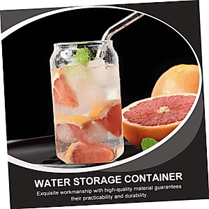 HAKIDZEL 2Pcs can cup glass cups beer mugs clear coffee mugs canned drinks glass drinking glasses vodka glasses Water Mug Ring-pull Can Shaped Cup household soda can golf cup beer can