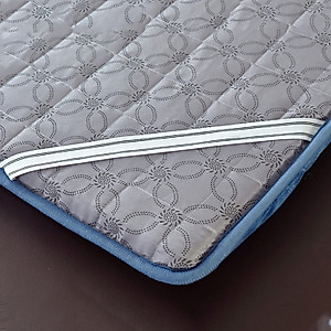 5cm/7cm Thicken Massage Table Mattress Pad Trapezoidal Lash Bed Mattress Cover Beauty Salon Bed Sheets with Holes Memory Foam Mattress Topper for Spa Bed (Without Bed),Grey,70x185+7cm