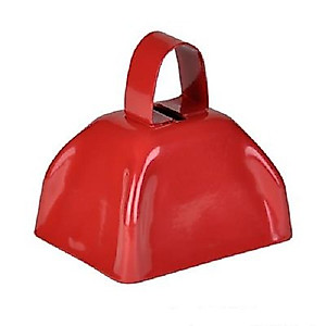Rhode Island Novelty Red Metal Cowbell (1 Dozen)