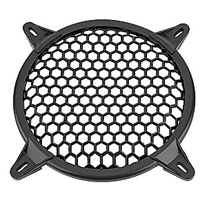 Dweekiy Speaker Cover, Car Audio Plastic Mesh Cover Woofer Speaker Modification Protect Guard(6inch)