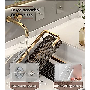 Self Adhesive Shower Shelves 2 Pack Shower Caddy Suction Cup Adhesive Shower Shelves Stainless Steel No Drilling Bathroom Shower Organizer for Bathroom,Kitchen(BLACK)