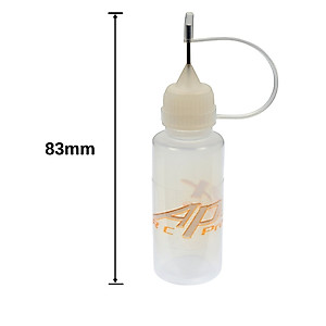 Apex RC Products 15ml / .5oz Oil/Fluid Dropper Plastic Bottle W/Needle Tip - 5 Pack #2102